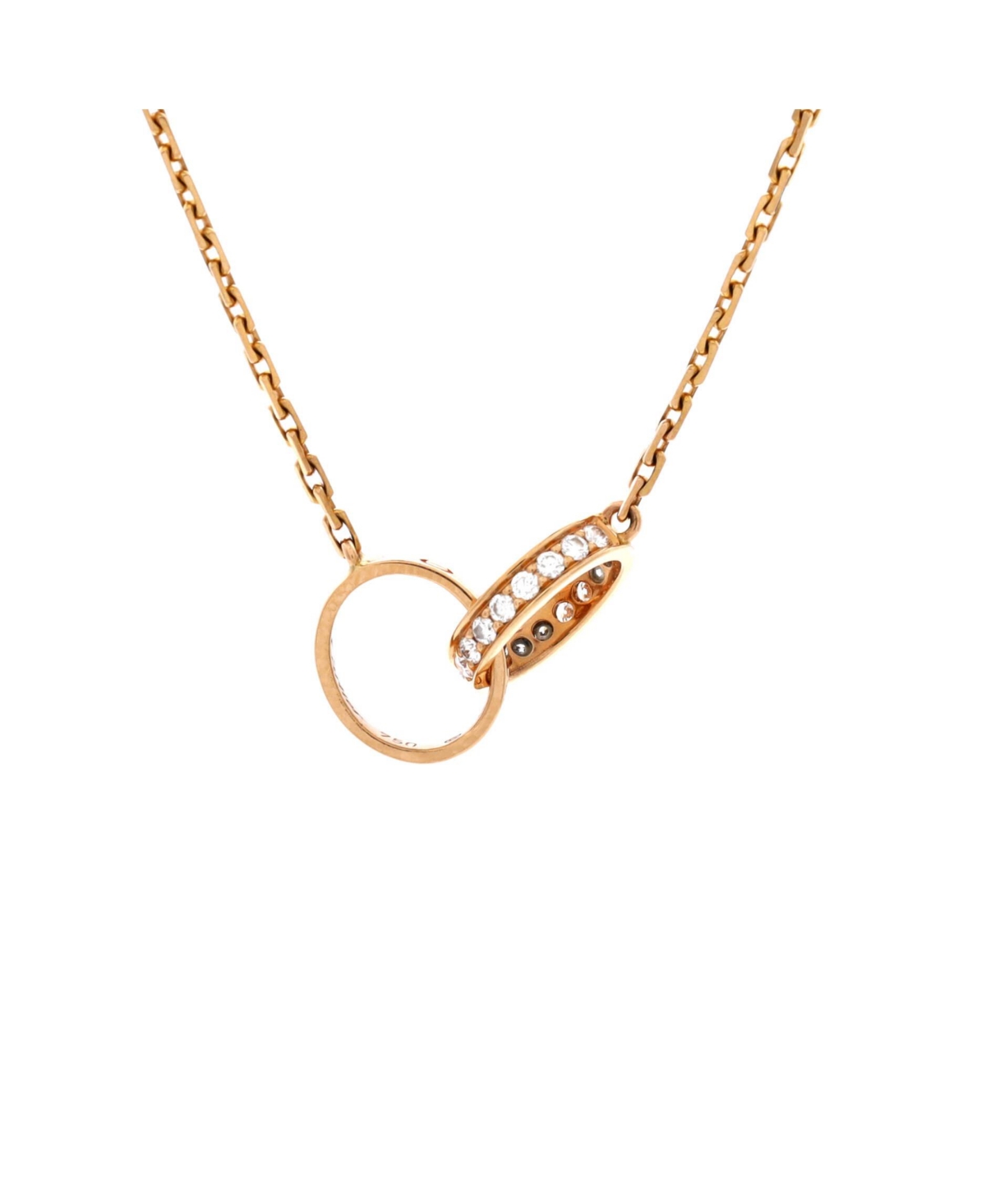Click here for Pre-Owned Cartier Love Interlocking Necklace - 18k... prices