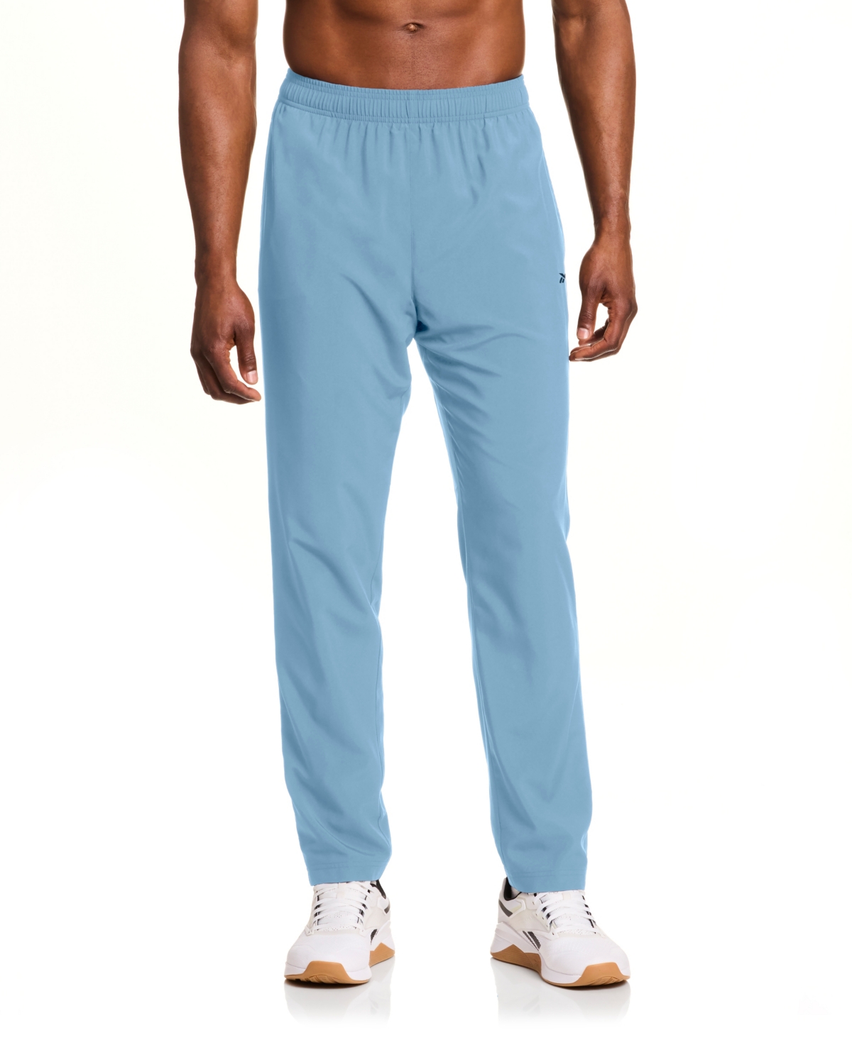 Click here for Reebok Mens Regular-Fit Woven Pants - Warped Blue prices