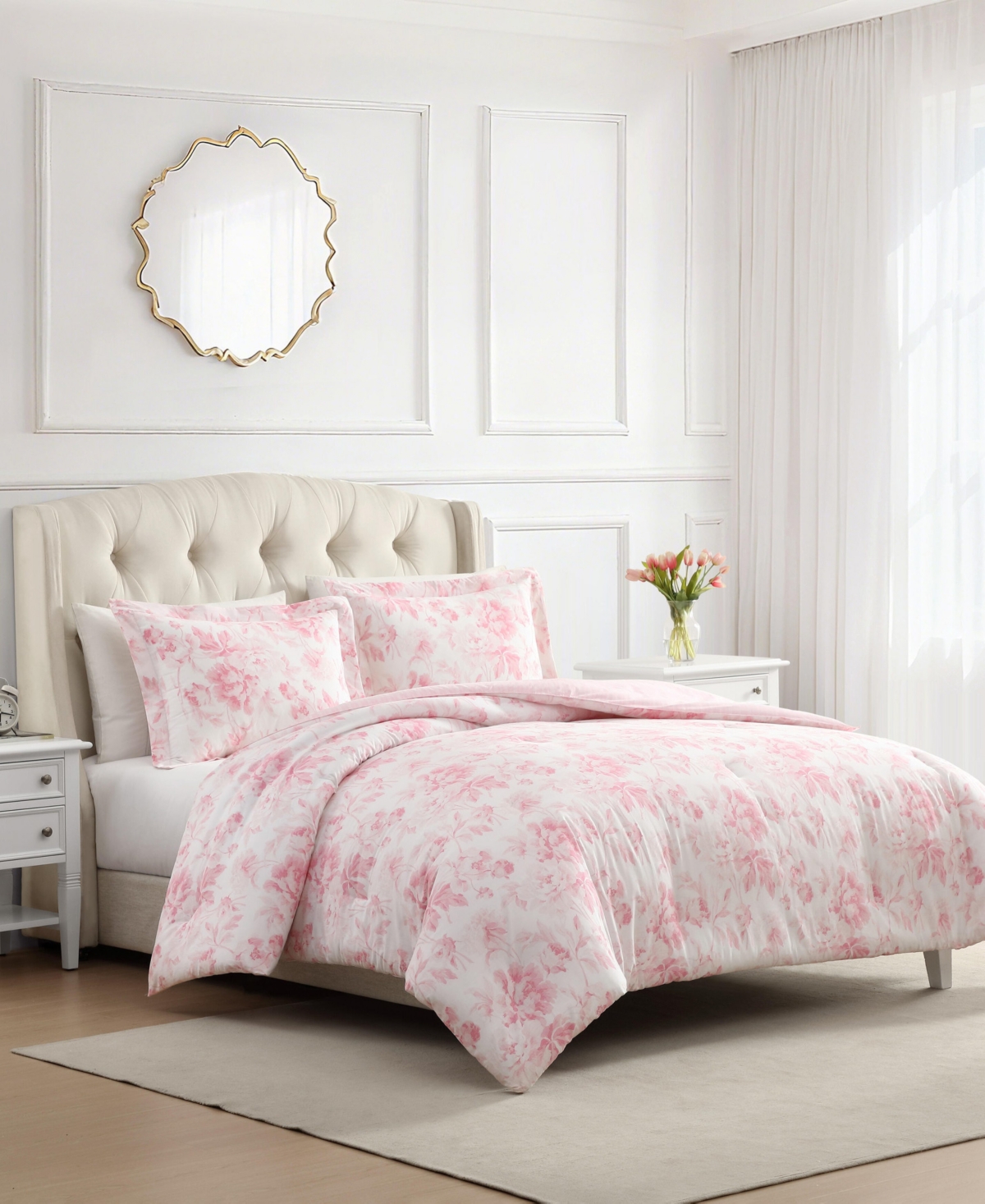 Click here for Laura Ashley Anja Textured Toile 3-Pc. Comforter S... prices