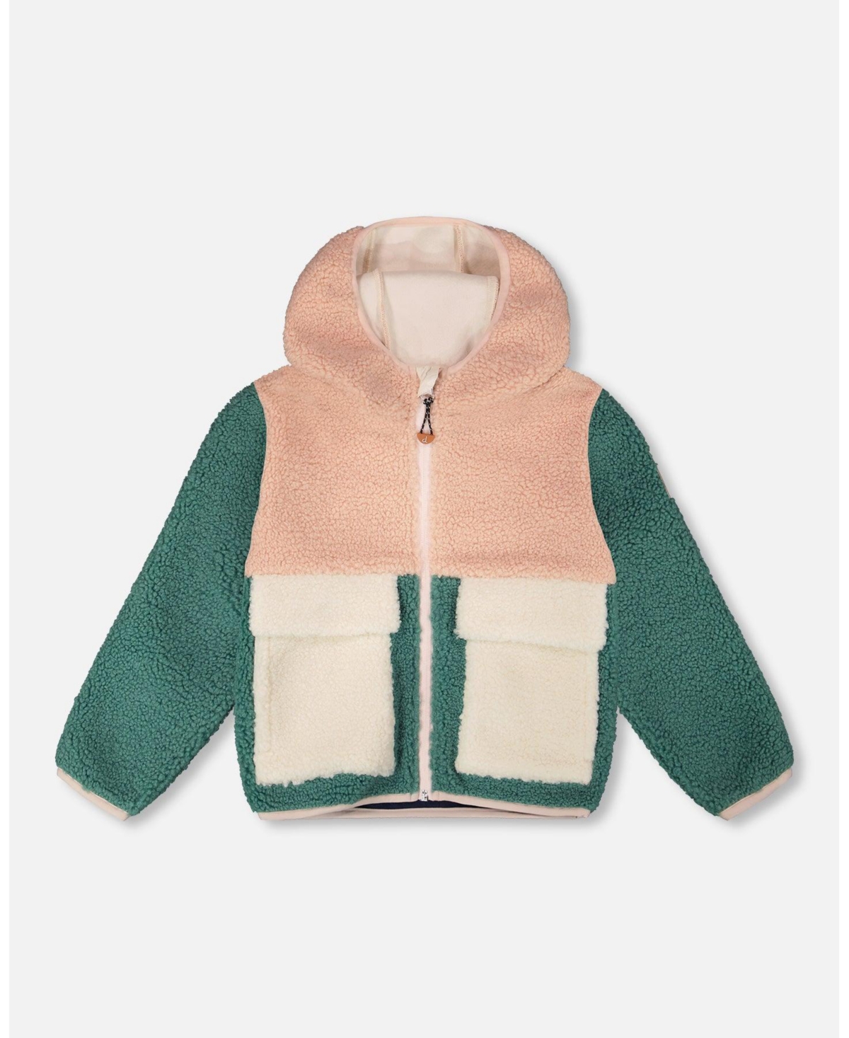 Click here for Deux par Deux Baby Girls Sherpa Jacket - Light pin... prices