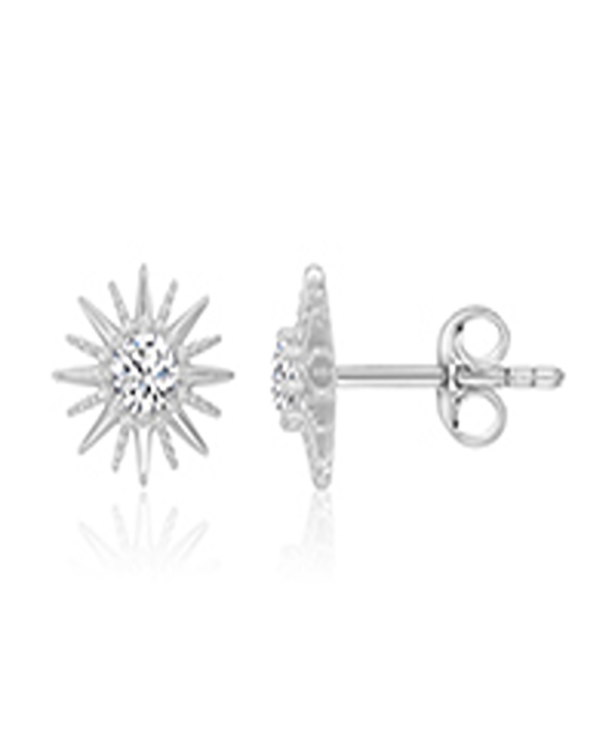 Click here for Macys Cubic Zirconia Starburst Stud Earrings in Rh... prices