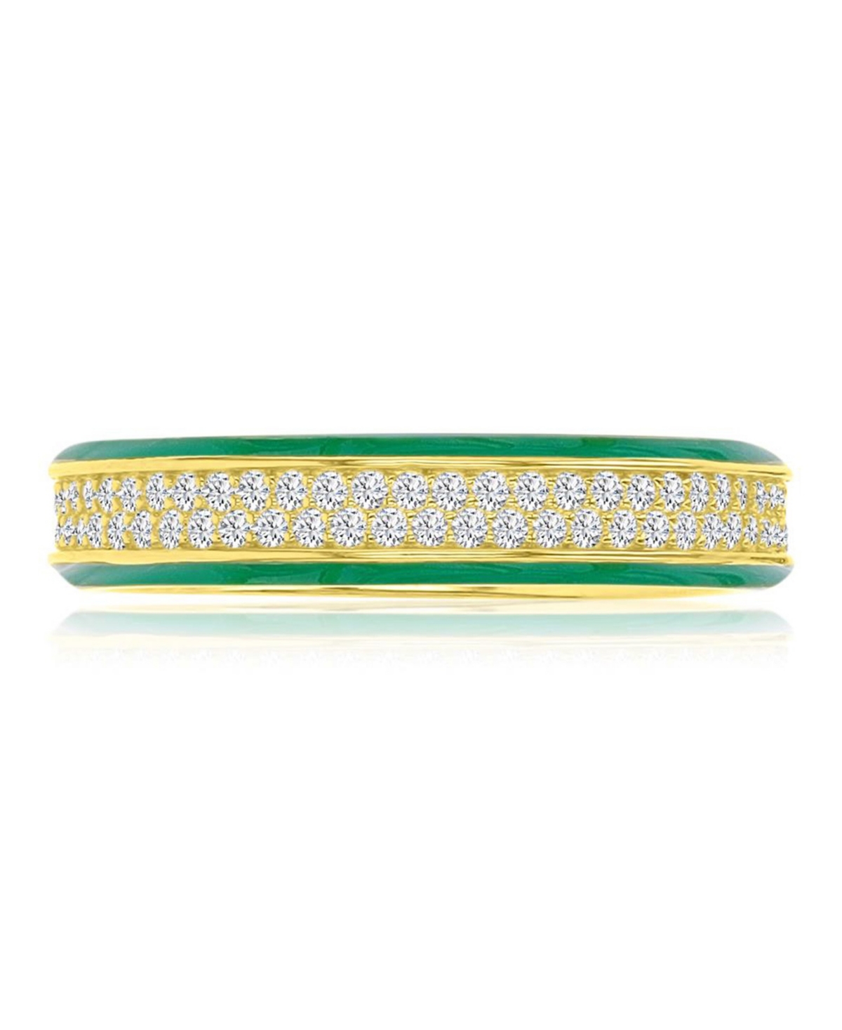 Click here for Macys Cubic Zirconia Eternity Ring in 14k Yellow G... prices