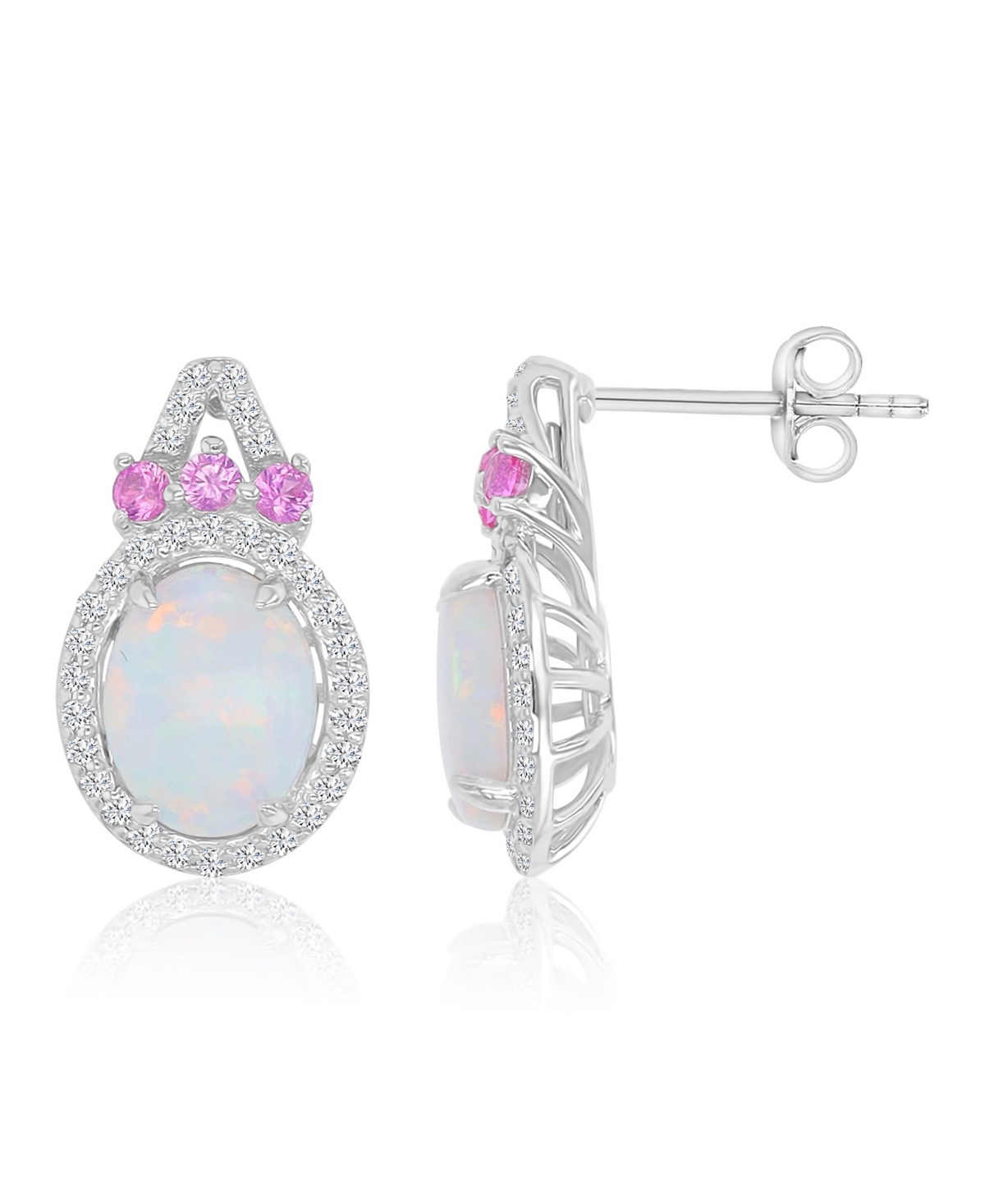 Click here for Macys Created Opal  Pink Sapphire & White Sapphire... prices