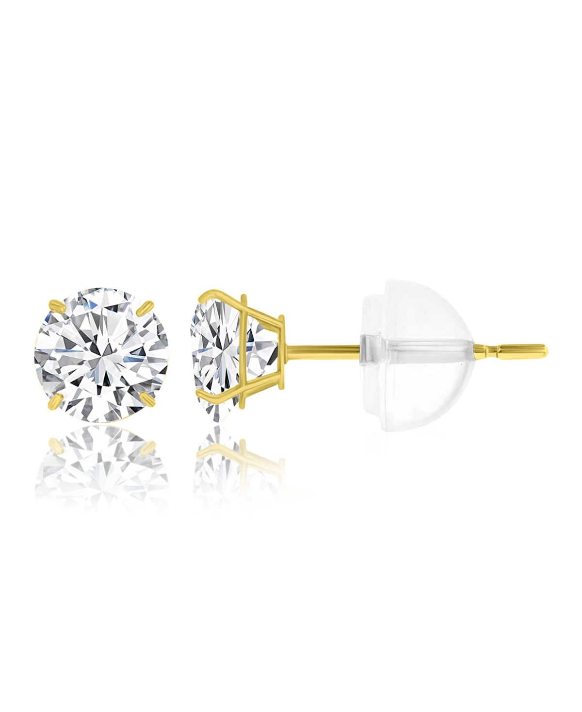 Click here for Macys White Swarovski Zirconia Solitaire Earrings... prices