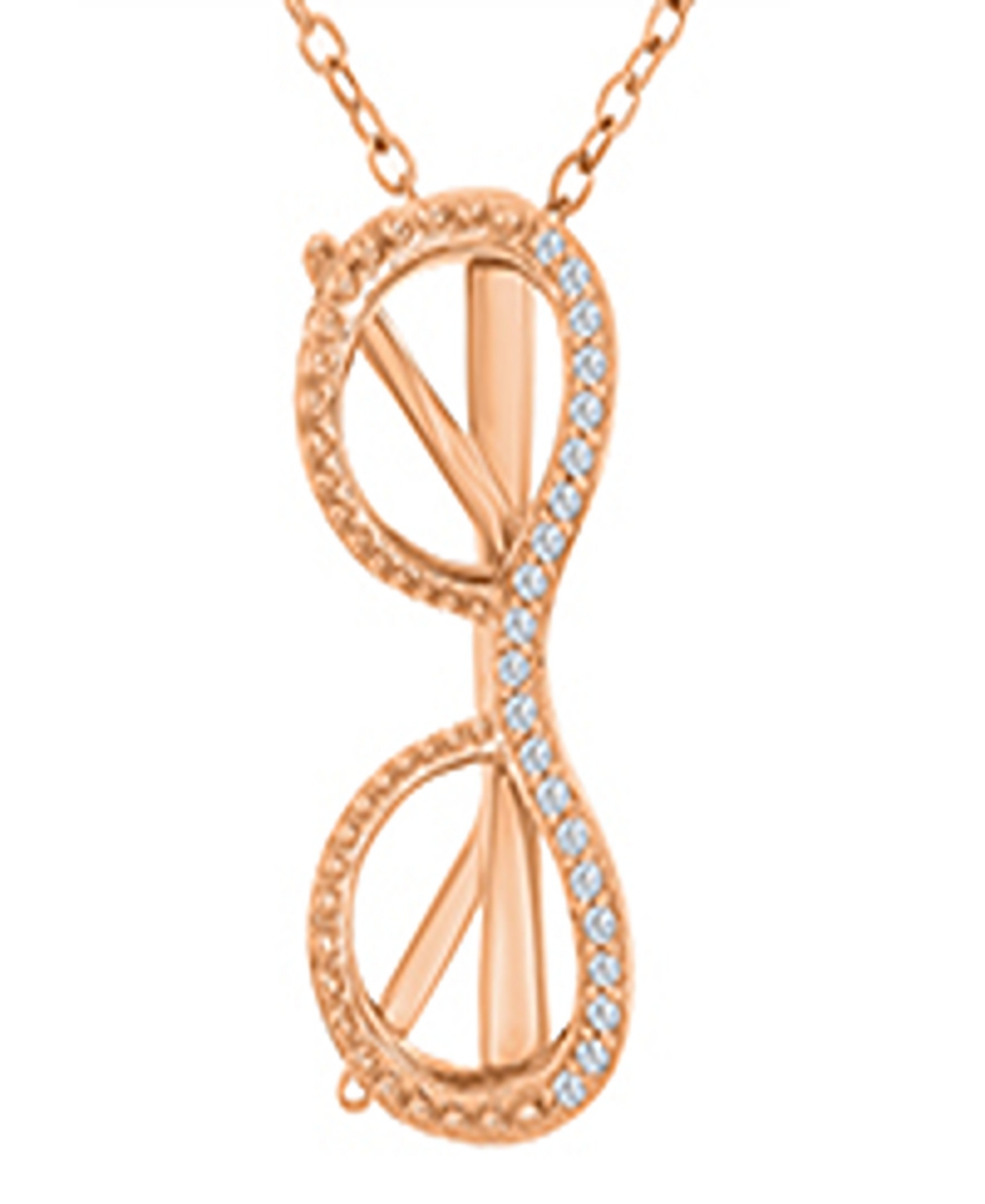 Click here for Macys Diamond Accent Sunglasses Necklace in 14k Ro... prices