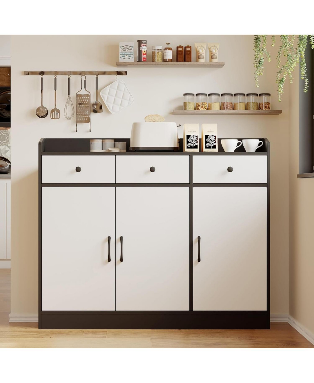 Click here for gaomon 42.5" Sideboard Buffet Cabinet with Ad... prices