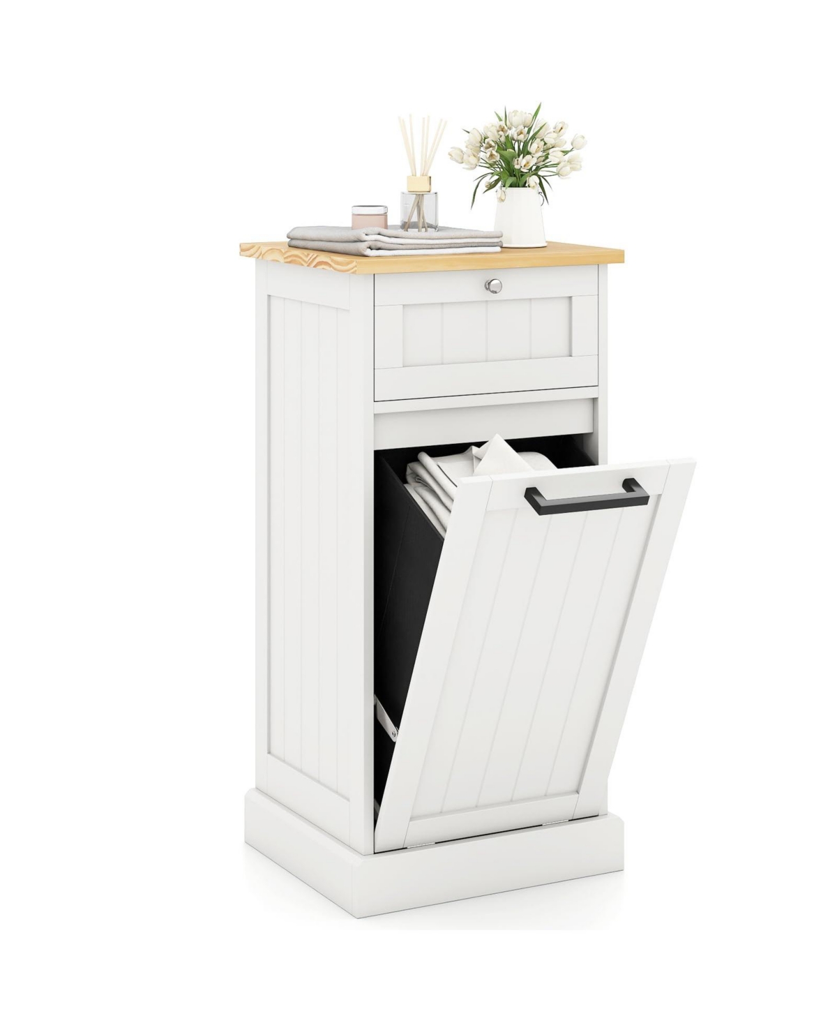 Click here for Ecooso Freestanding Tilt Out Laundry Cabinet with... prices