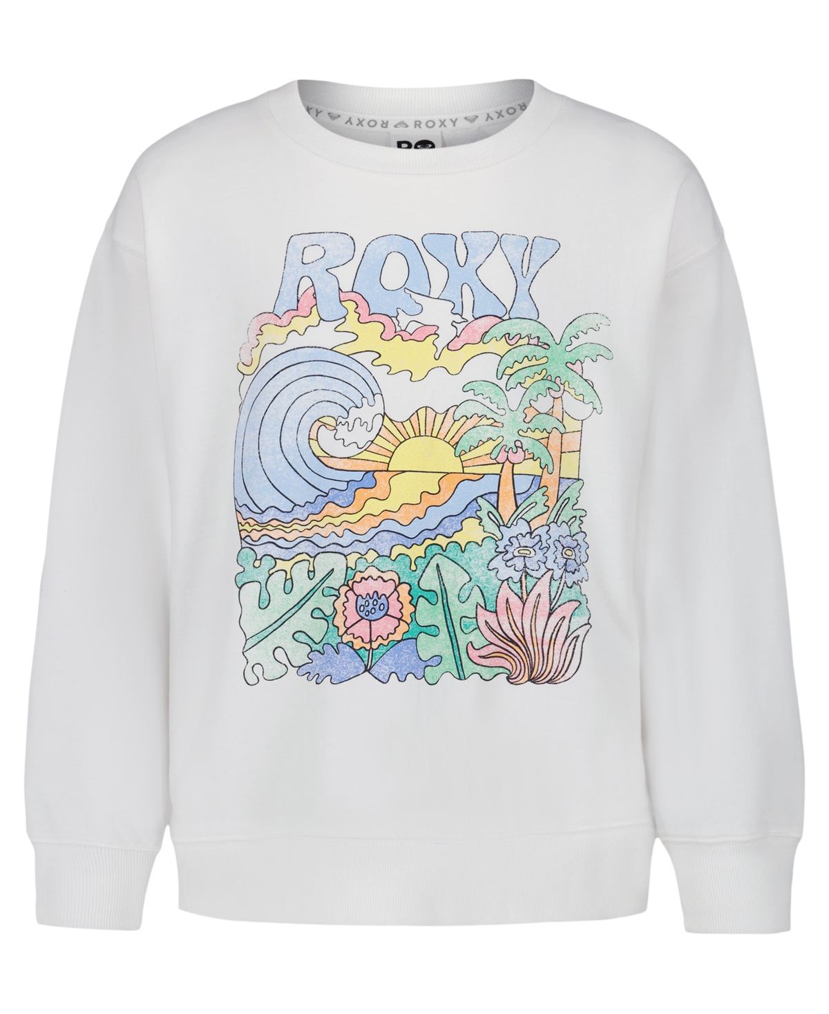 Click here for Roxy Girls 7-16 Crewneck Oversized Sweatshirt - Co... prices