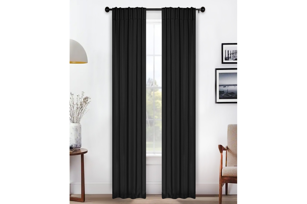 Click here for Superior Solid Classic Modern Blackout Curtain Set... prices