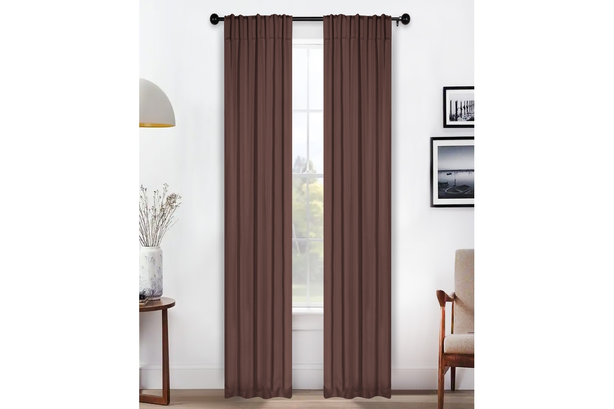 Click here for Superior Solid Classic Modern Blackout Curtain Set... prices