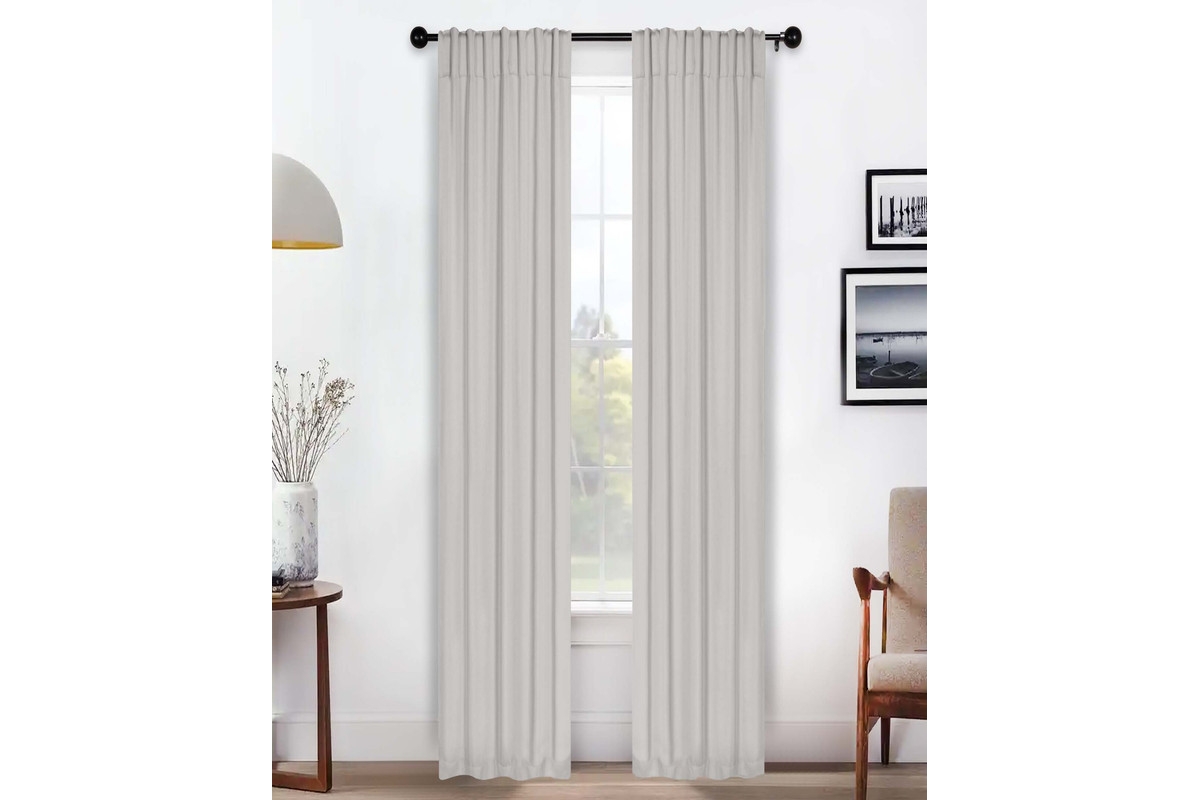 Click here for Superior Solid Classic Modern Blackout Curtain Set... prices