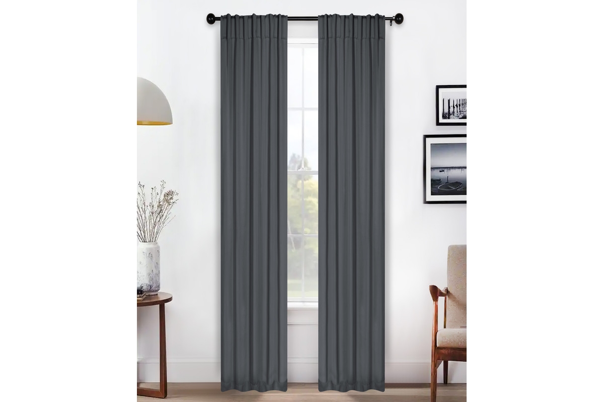 Click here for Superior Solid Classic Modern Blackout Curtain Set... prices