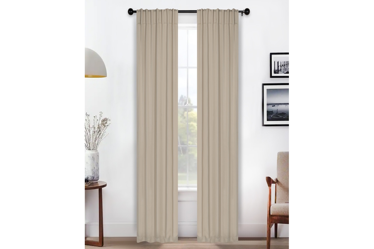 Click here for Superior Solid Classic Modern Blackout Curtain Set... prices