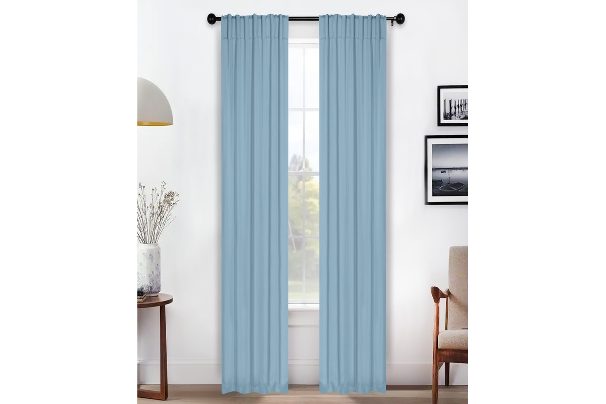 Click here for Superior Solid Classic Modern Blackout Curtain Set... prices