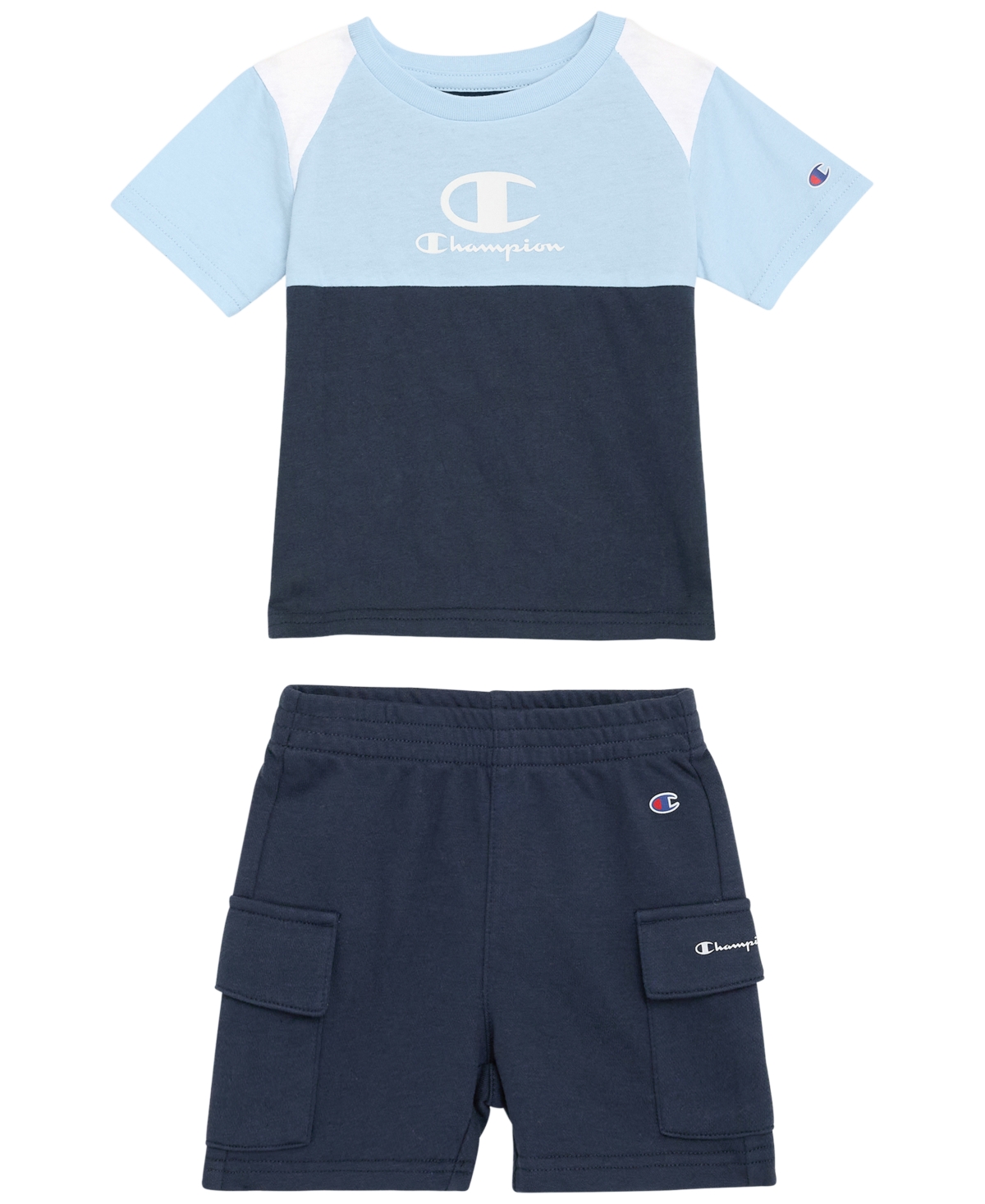 Click here for Champion Baby Boys Crewneck T-Shirt and Elastic Sh... prices