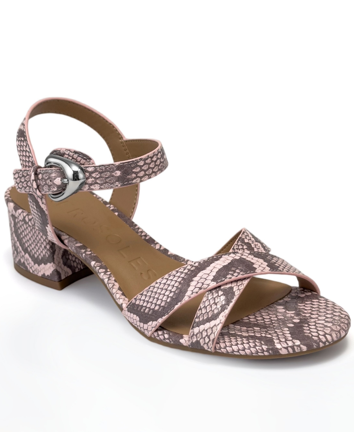 Click here for Aerosoles Womens Cinzia Block Heel Sandals - Pale... prices