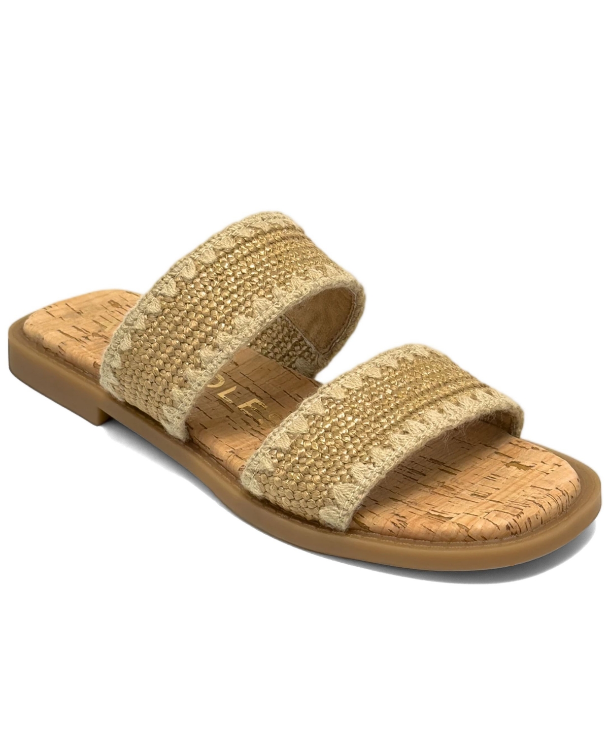 Click here for Aerosoles Womens Centro Slip-On Flat Sandals - Nat... prices