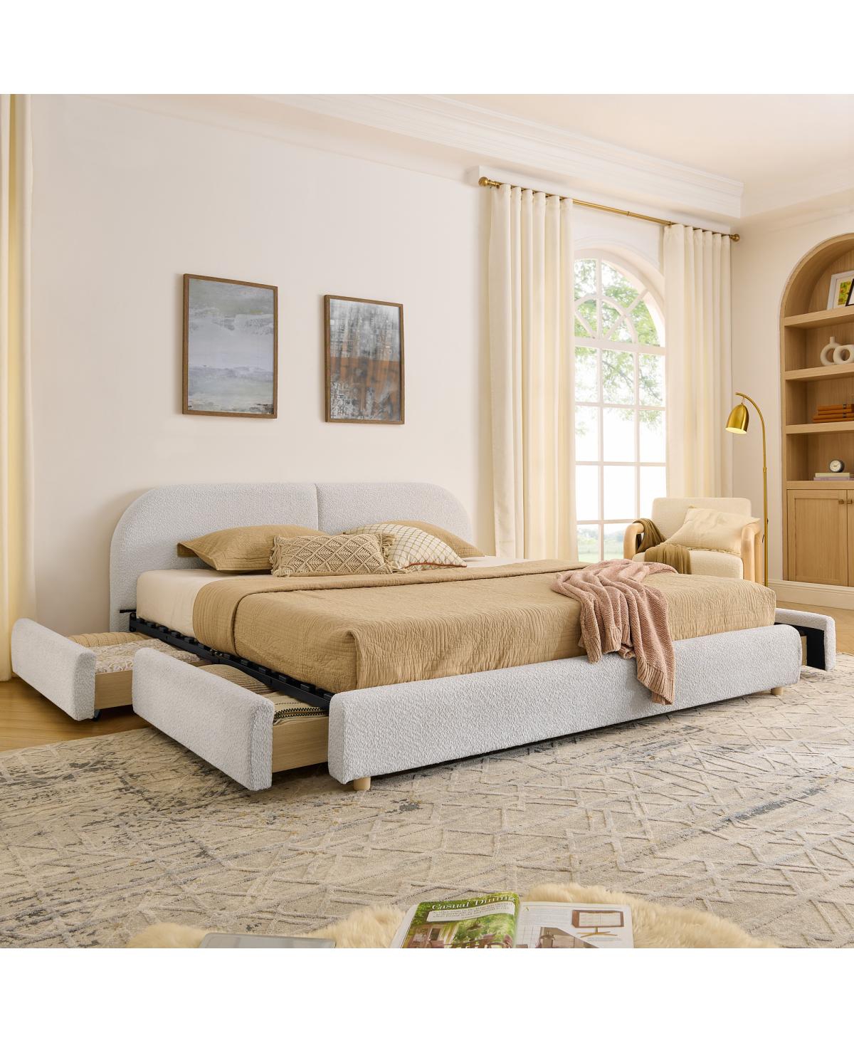 Click here for Streamdale Furniture King Size Upholstered Bed Fra... prices