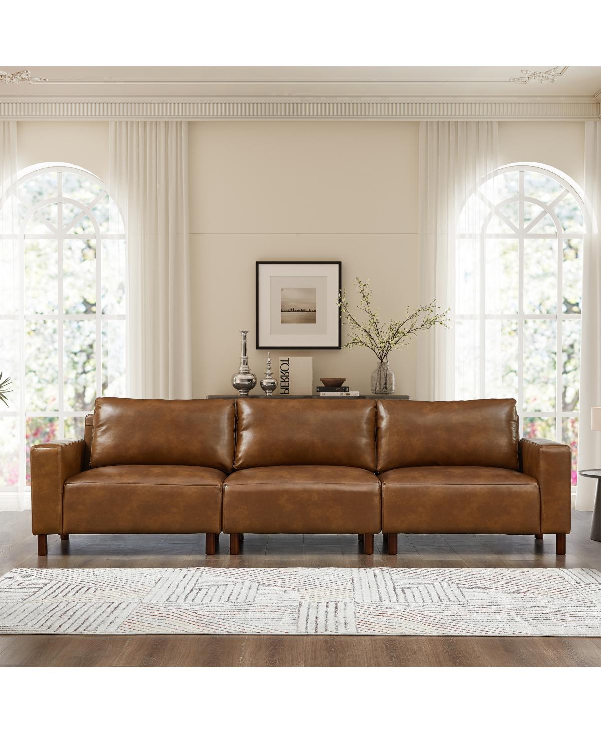 Click here for Streamdale Furniture 112" Luxury Pu Leather S... prices