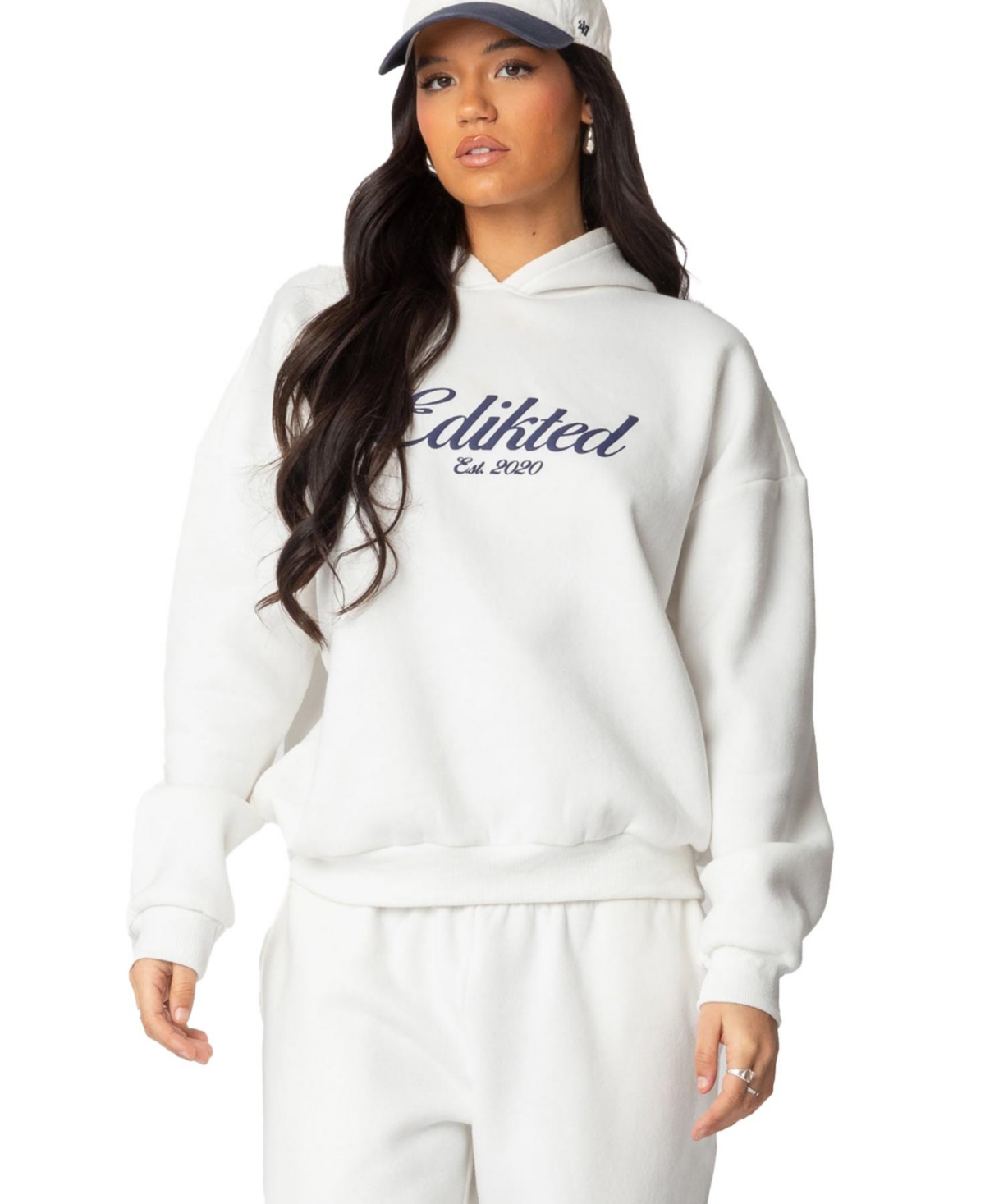 Click here for Edikted Womens Miss Hoodie - White prices