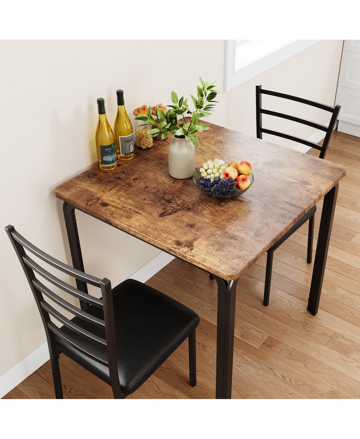 Click here for gaomon 3-Piece Kitchen Dining Room Table Chair Set... prices