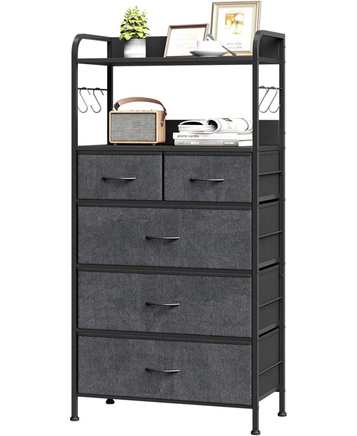 Click here for Gaomon Slim Tall Dresser with Metal Frame  Wood To... prices