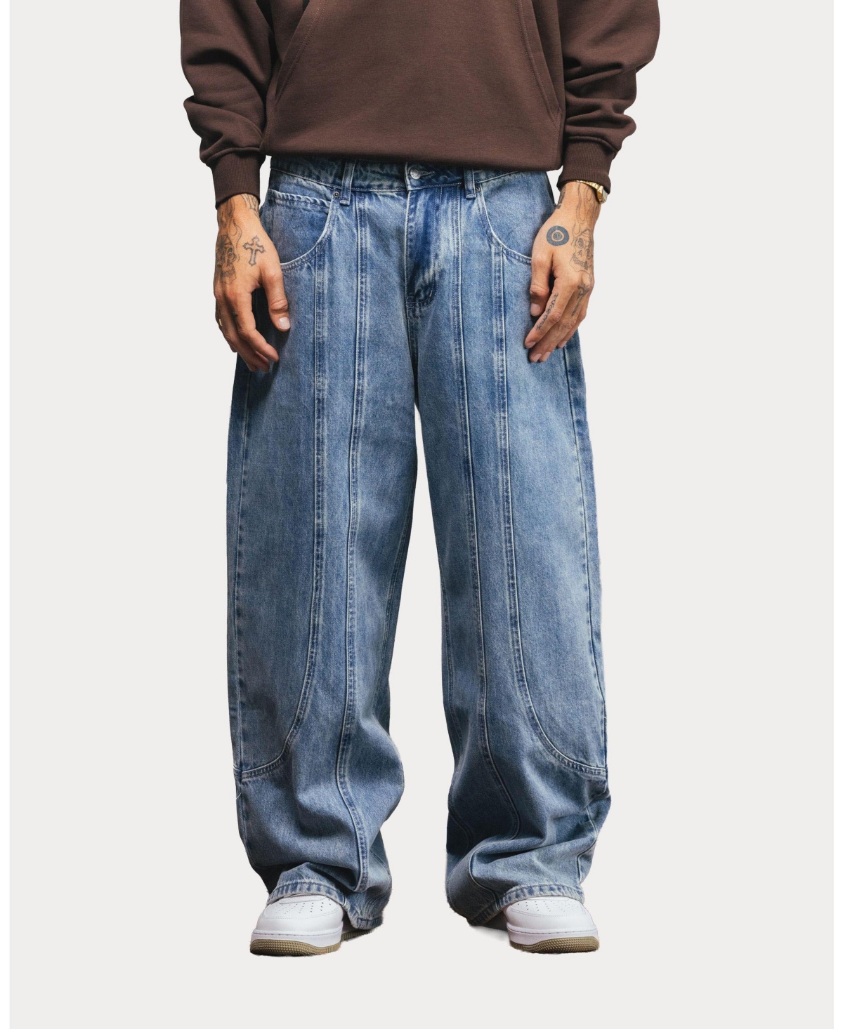 Click here for Carre Mens Baggy Jeans prices