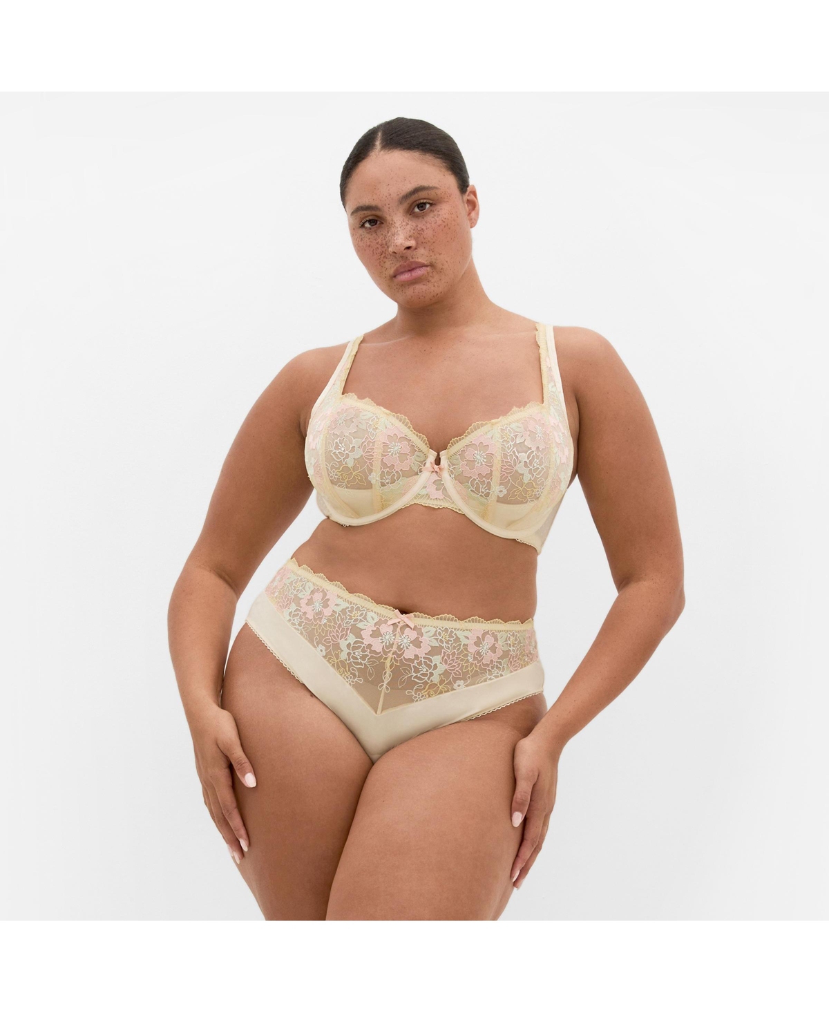 Click here for City Chic Womens Amelie Demi Underwire Bra - Lemon... prices