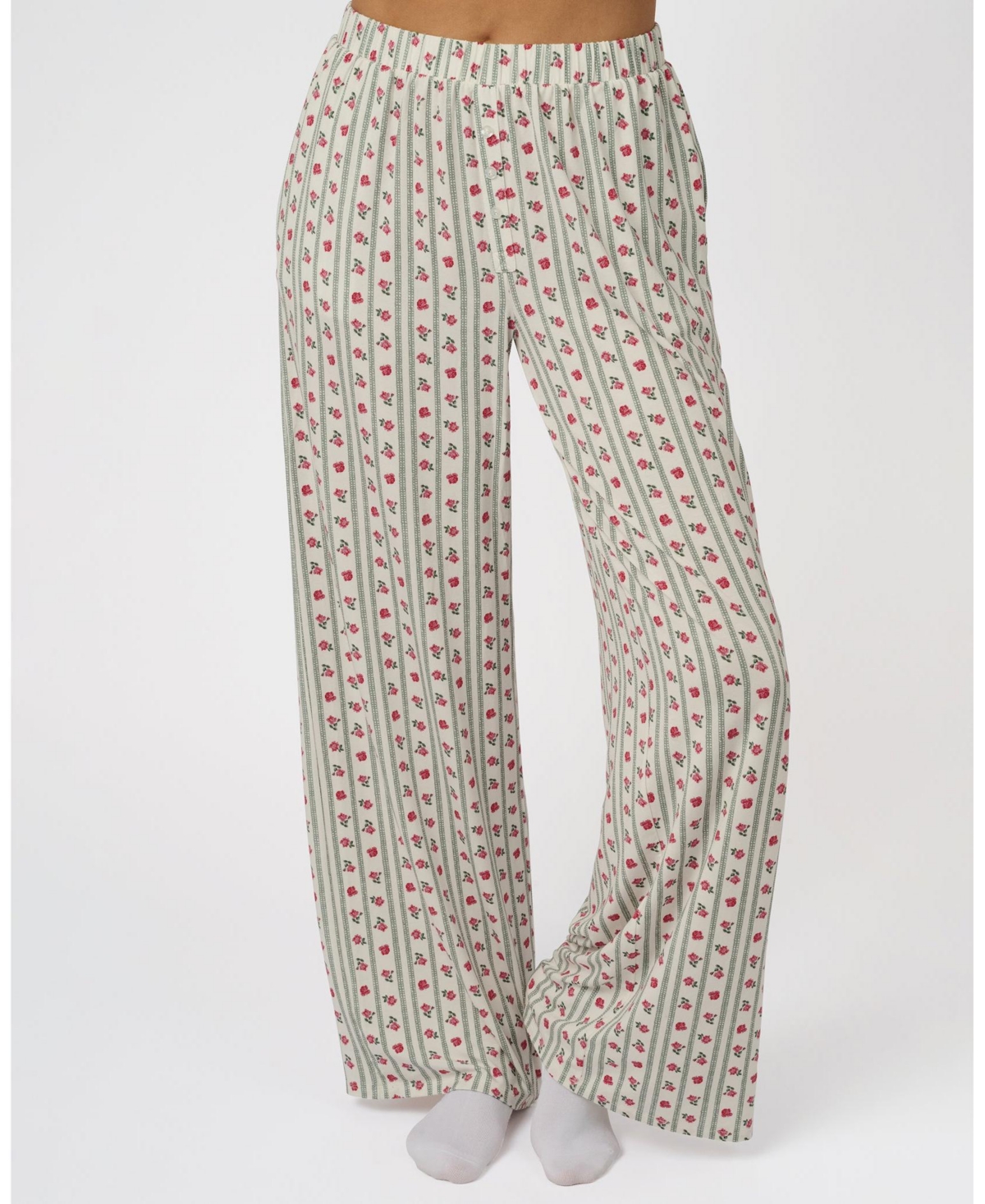 Click here for WeWoreWhat Womens Boxer Pant - Ivory multi prices