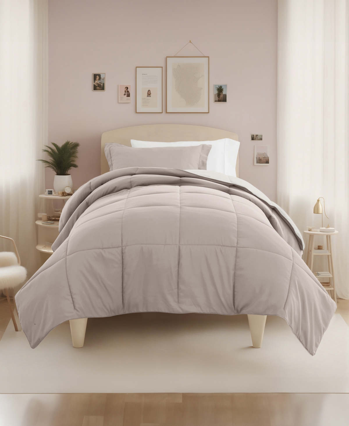 Click here for ienjoy Home Solid Reversible Dorm 8-Piece Comforte... prices