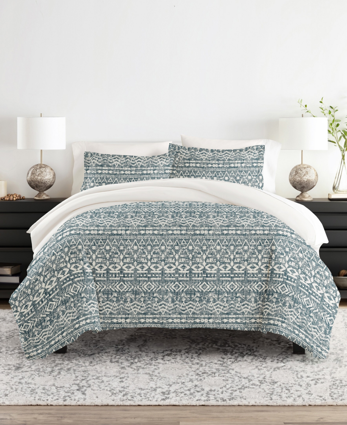 Click here for ienjoy Home Bedding Bundle Patterned 8-Piece Comfo... prices