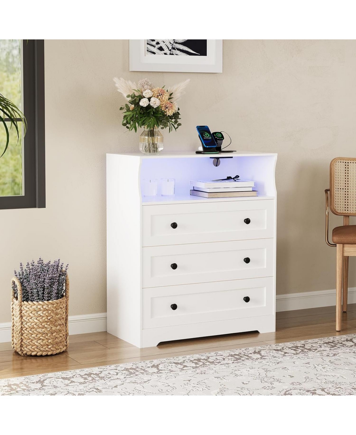 Click here for Gaomon Small Wood Dresser with 3 Drawers  Wooden D... prices
