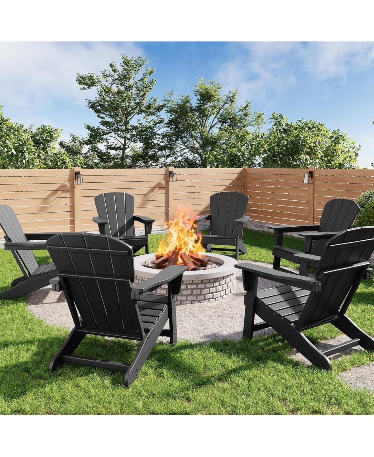 Click here for gaomon Modern Hdpe Plastic Adirondack Chair Set of... prices