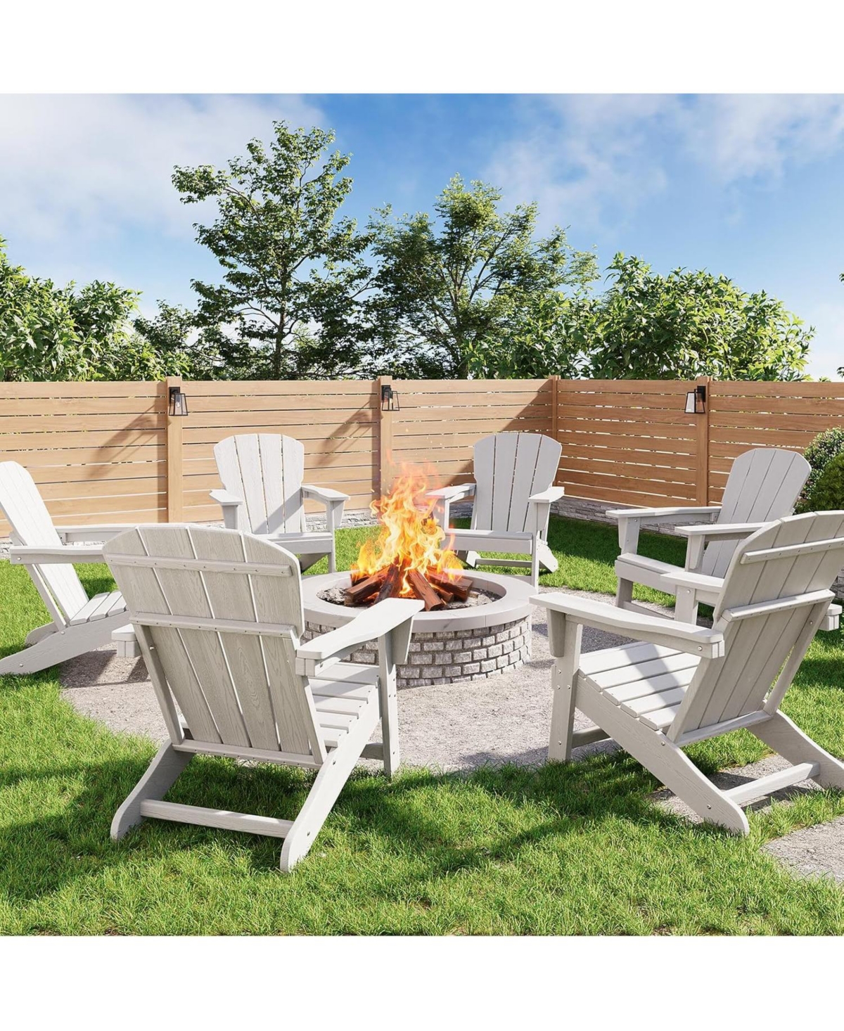 Click here for Gaomon Modern Hdpe Plastic Adirondack Chair Set of... prices