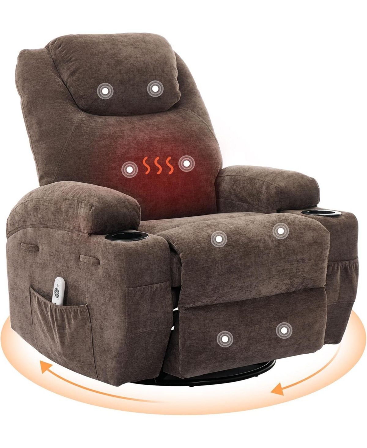 Click here for gaomon 360Â° Swivel Rocking Recliner Chair  Manual... prices