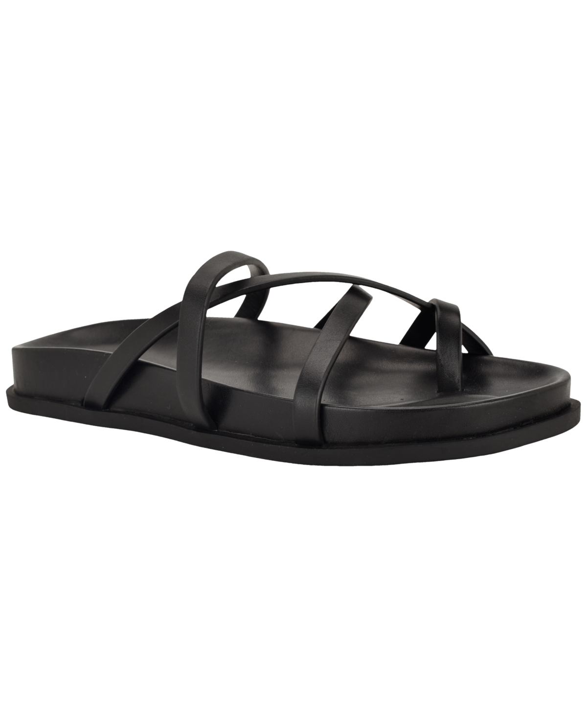 Click here for Calvin Klein Womens Helden Footbed Sandals - Black... prices