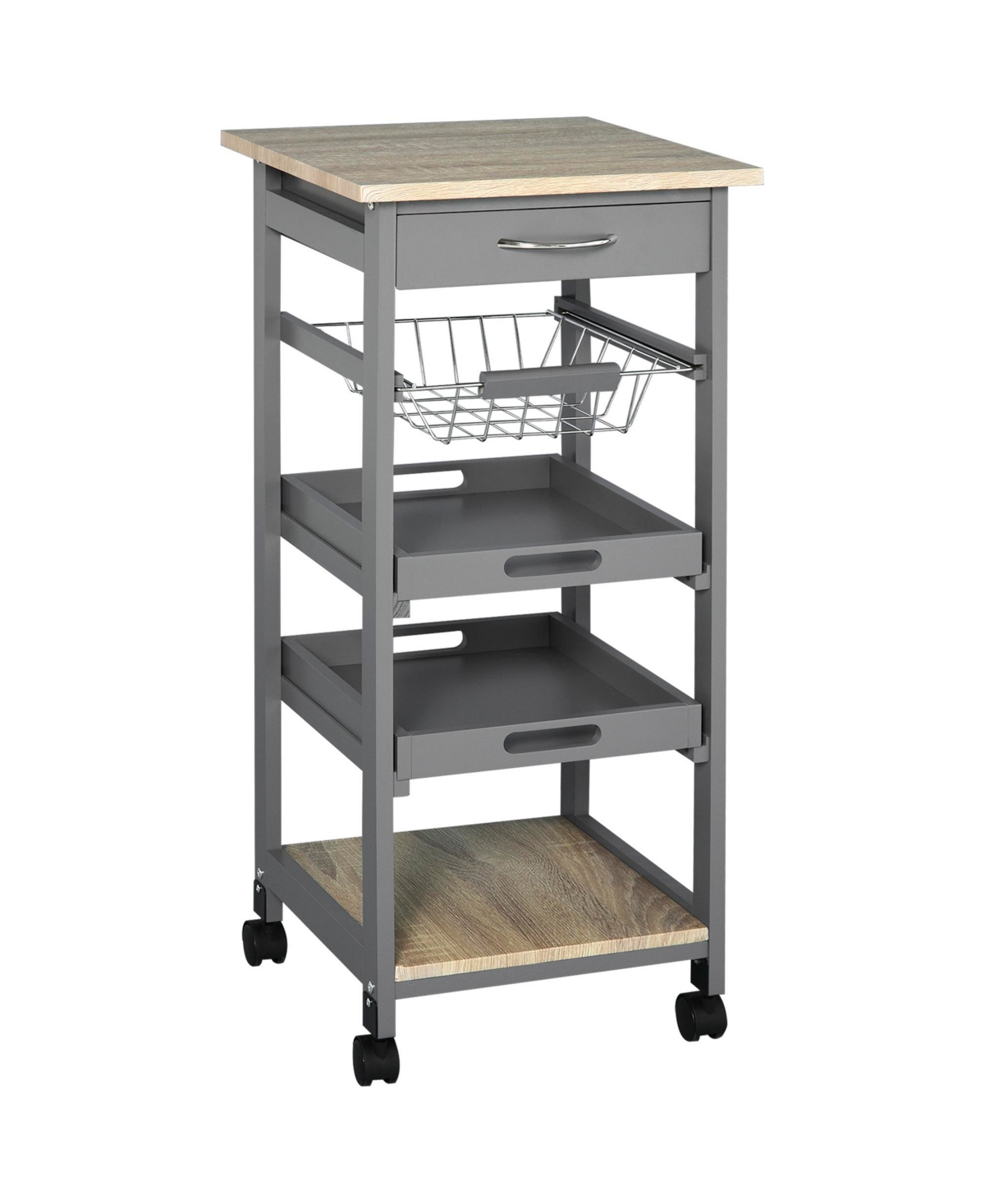 Click here for Rainsken Mobile Kitchen Cart  Solid Wood Frame Uti... prices