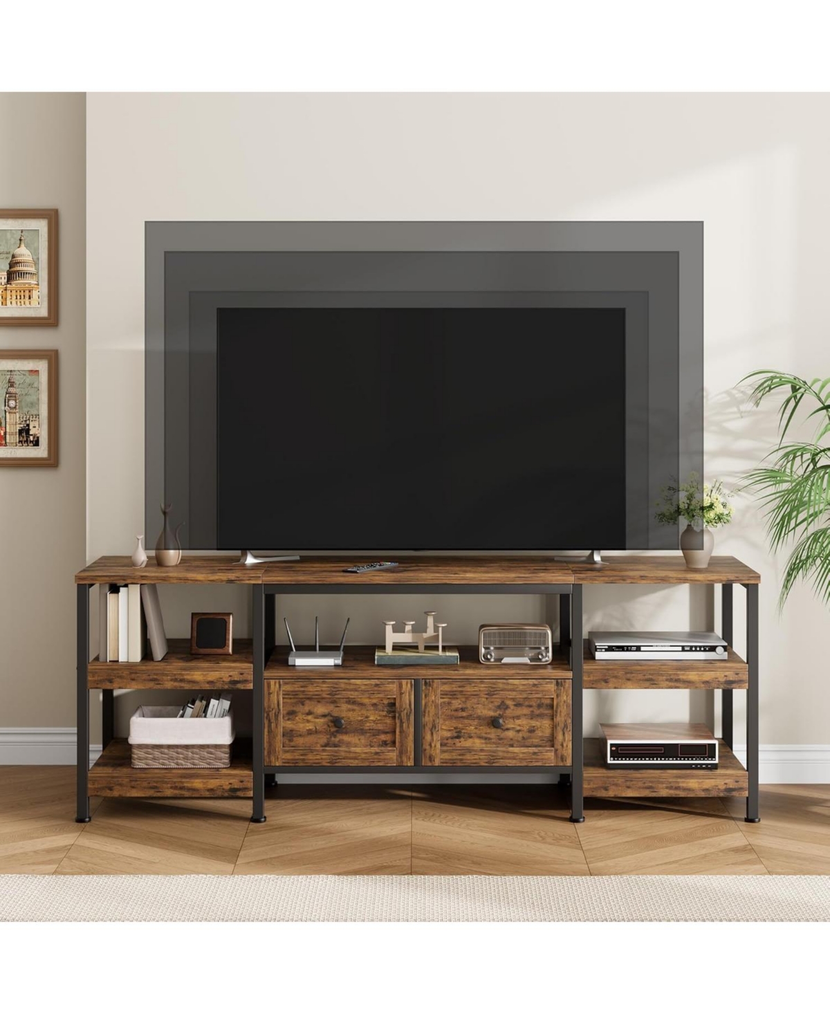 Click here for gaomon 79" Tv Cabinet with Drawers & Shelves... prices