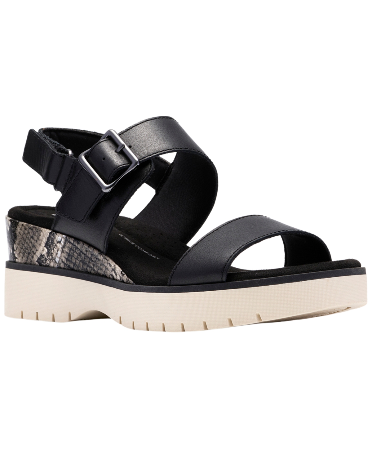 Click here for Clarks Womens Diaz Rose Wedge Round Toe Sandals -... prices