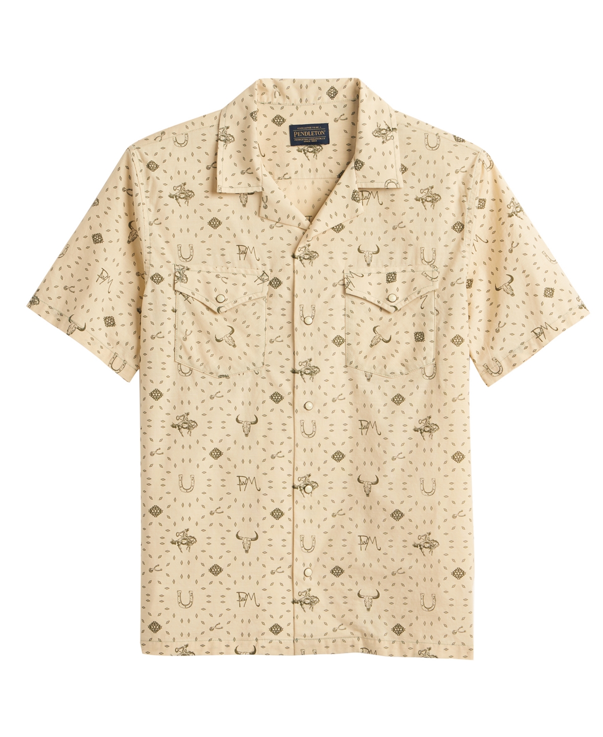 Click here for Pendleton Mens Short-Sleeve Collar Shirt - Western... prices