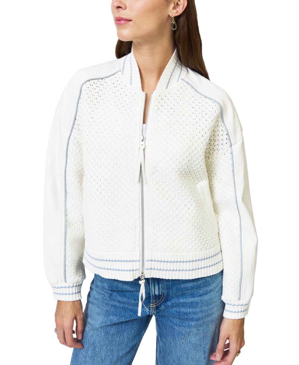 Click here for Central Park West Womens Ophelia X Crochet Sweater... prices