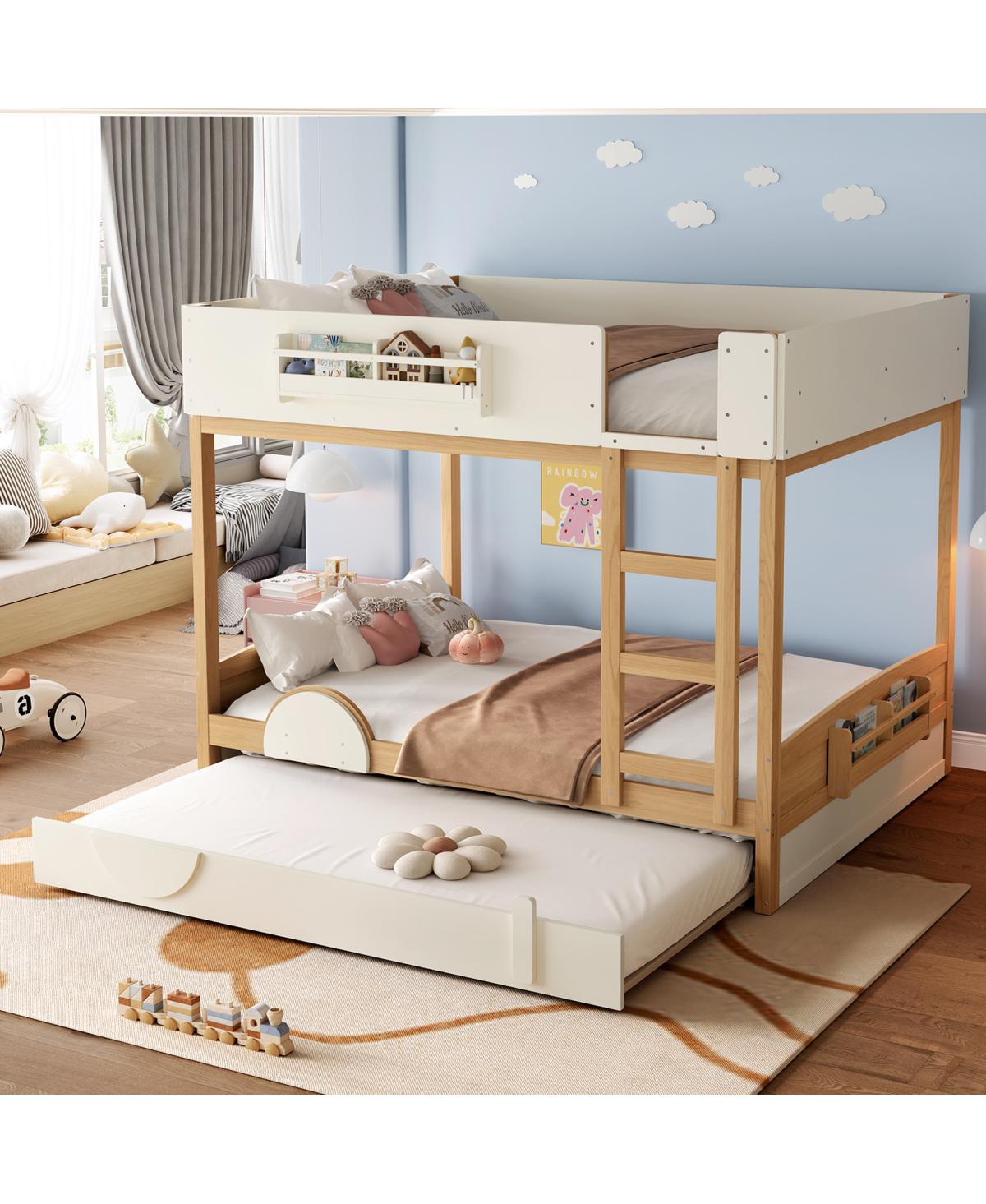 Click here for Streamdale Queen Bunk Bed with Trundle  Bookshelf... prices