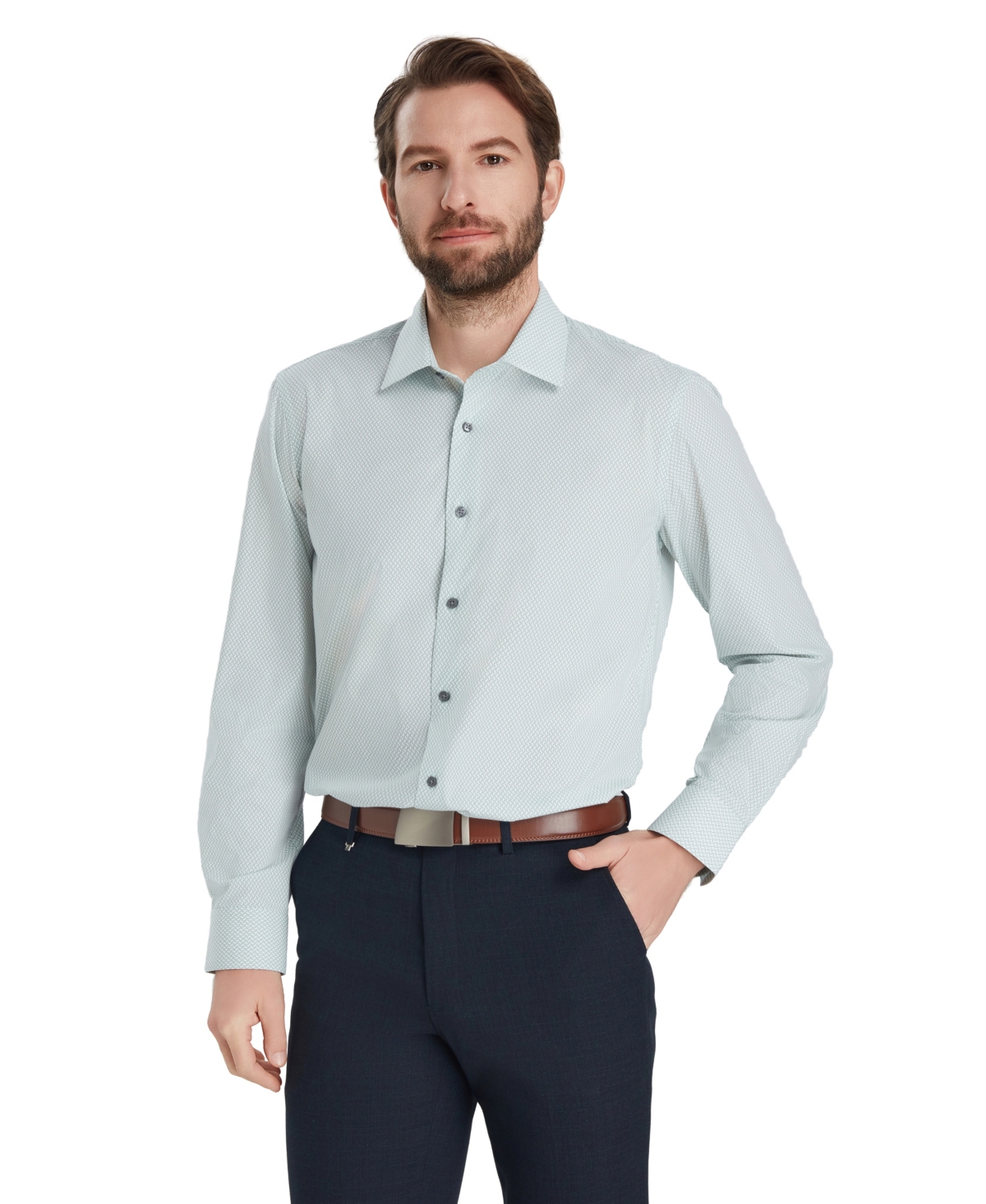 Click here for Alfani Mens Geometric Pattern Spread-Collar Dress... prices