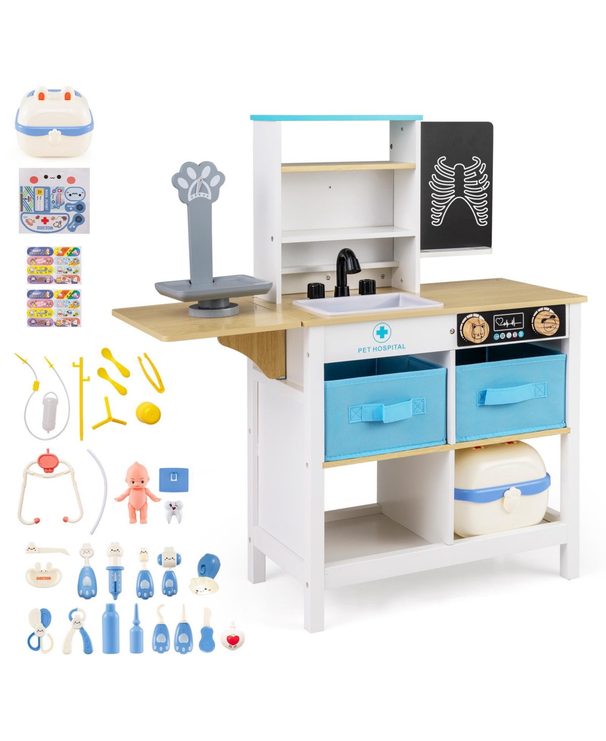 Click here for Slickblue Wooden Doctor Office Playset Medical Cen... prices