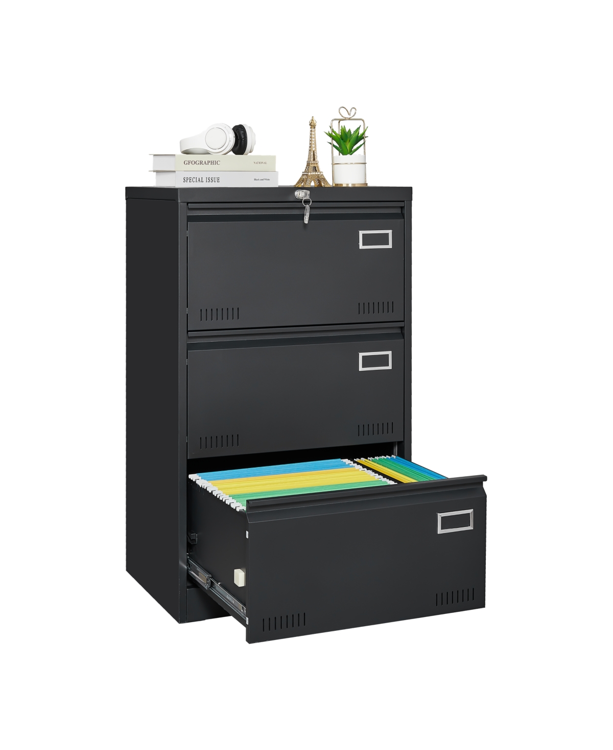 Click here for Rainsken 3 Drawer Lateral File Cabinet  Locking Me... prices