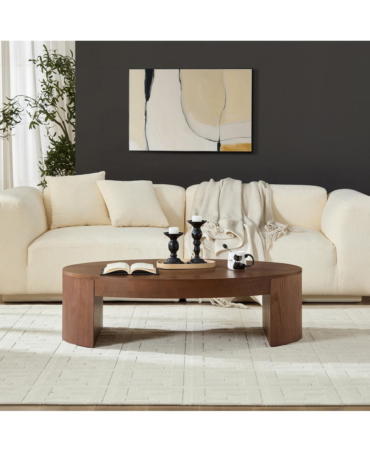 Click here for Streamdale Furniture Modern Luxury Oval Coffee Tab... prices