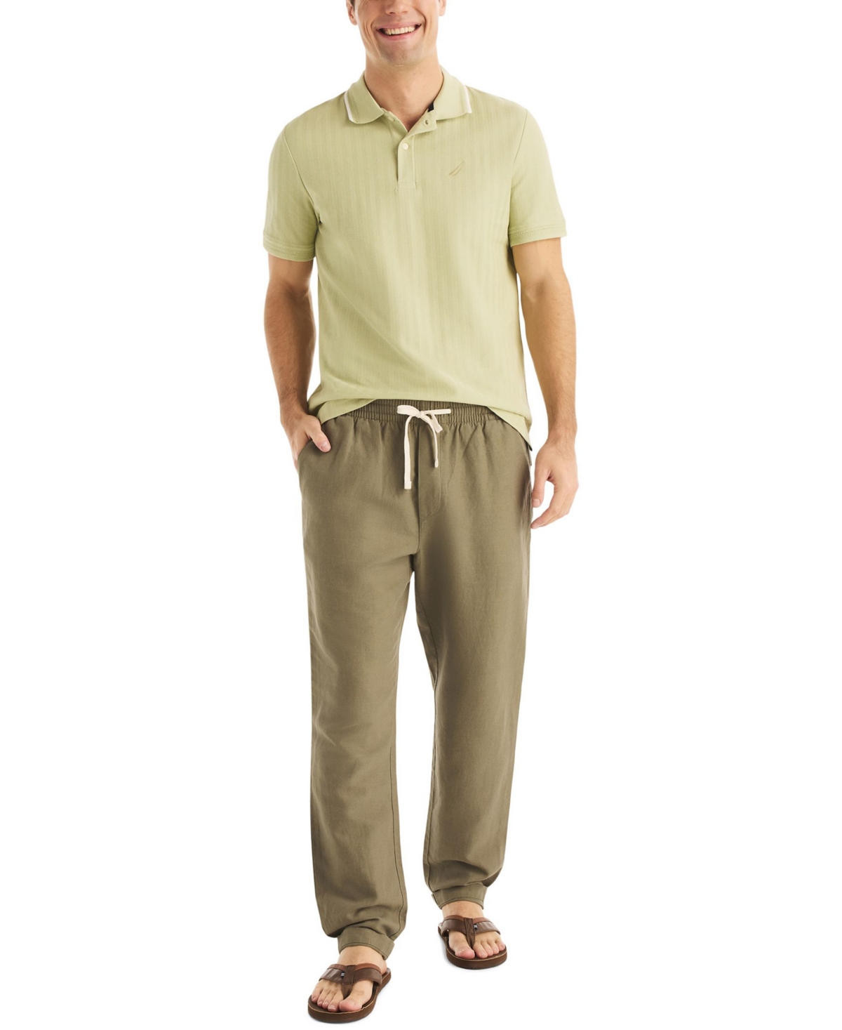 Click here for Nautica Mens Regular-Fit Drawstring Pants - Hillsi... prices