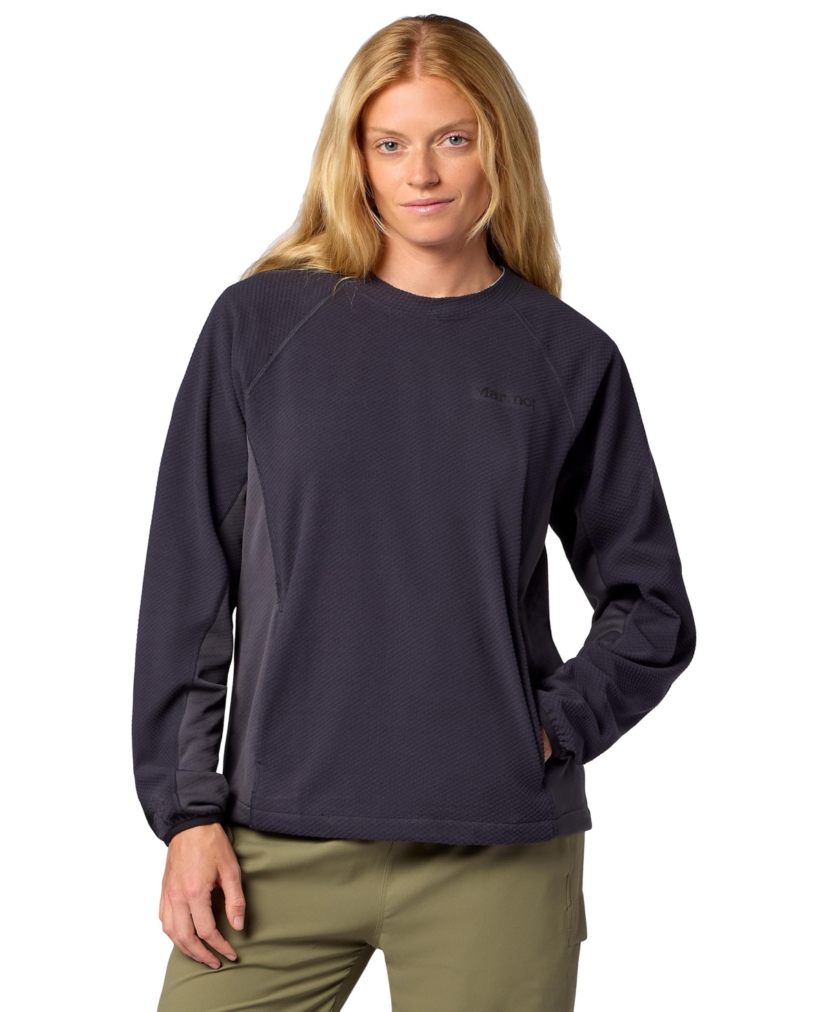 Click here for Marmot Womens Rockbound Pull-On Sweatshirt - Black... prices