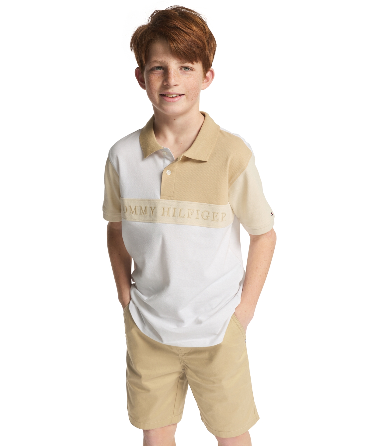 Tommy Hilfiger Boys 8-20 Core Essentials Pull-On Shorts - Tan