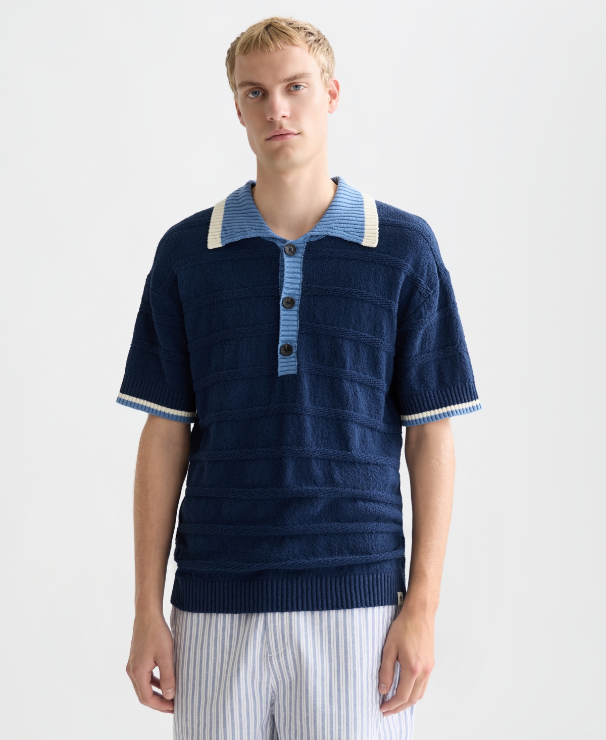 Click here for Scotch & Soda Mens Structured Knitted Regular-Fit... prices